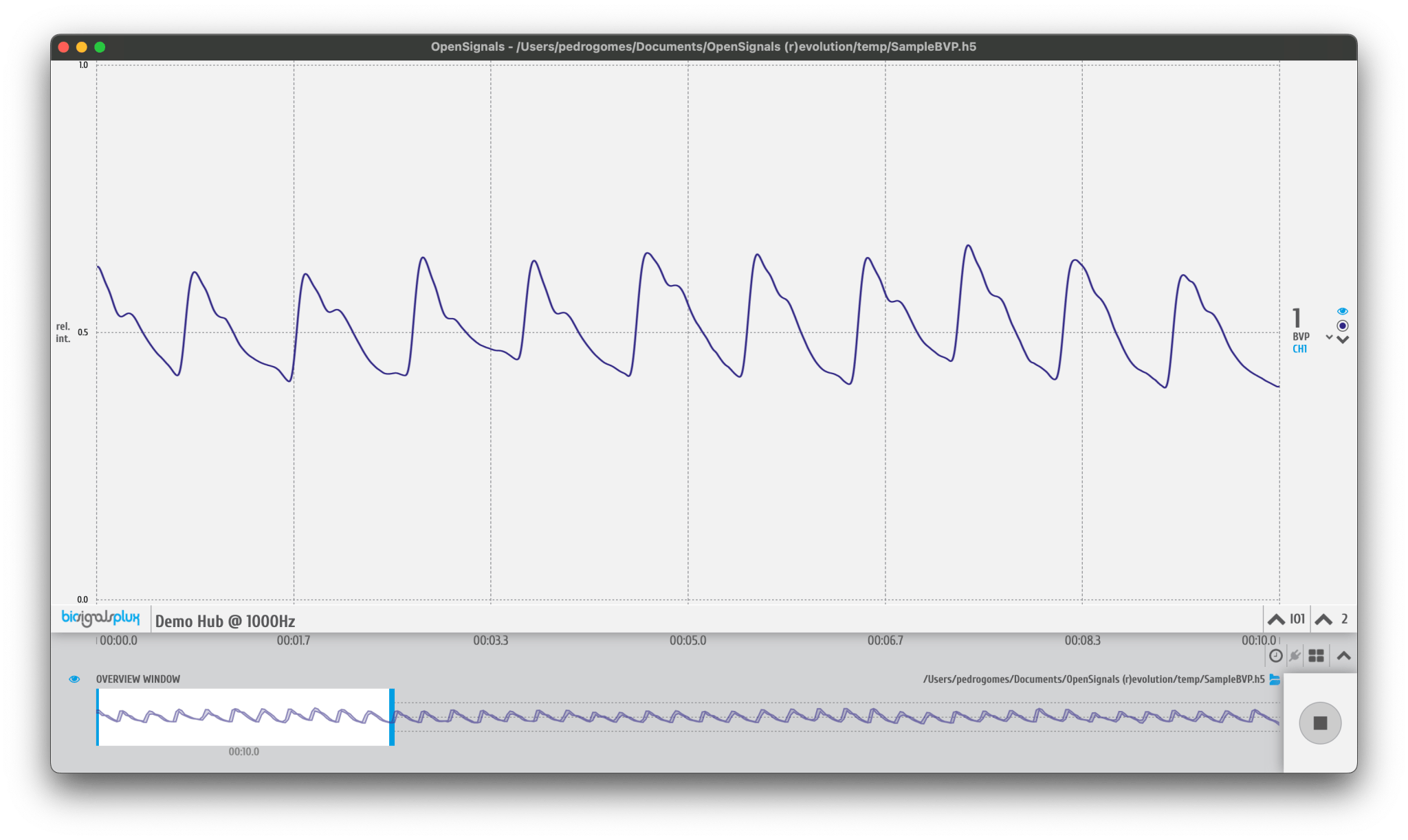 How do I open my signal acquisition in OpenSignals?